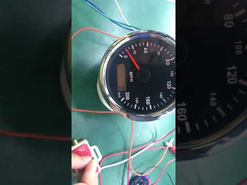 Connect GPS speed sensor to Mile gauge then set speed to 37 2MPH on the gauge