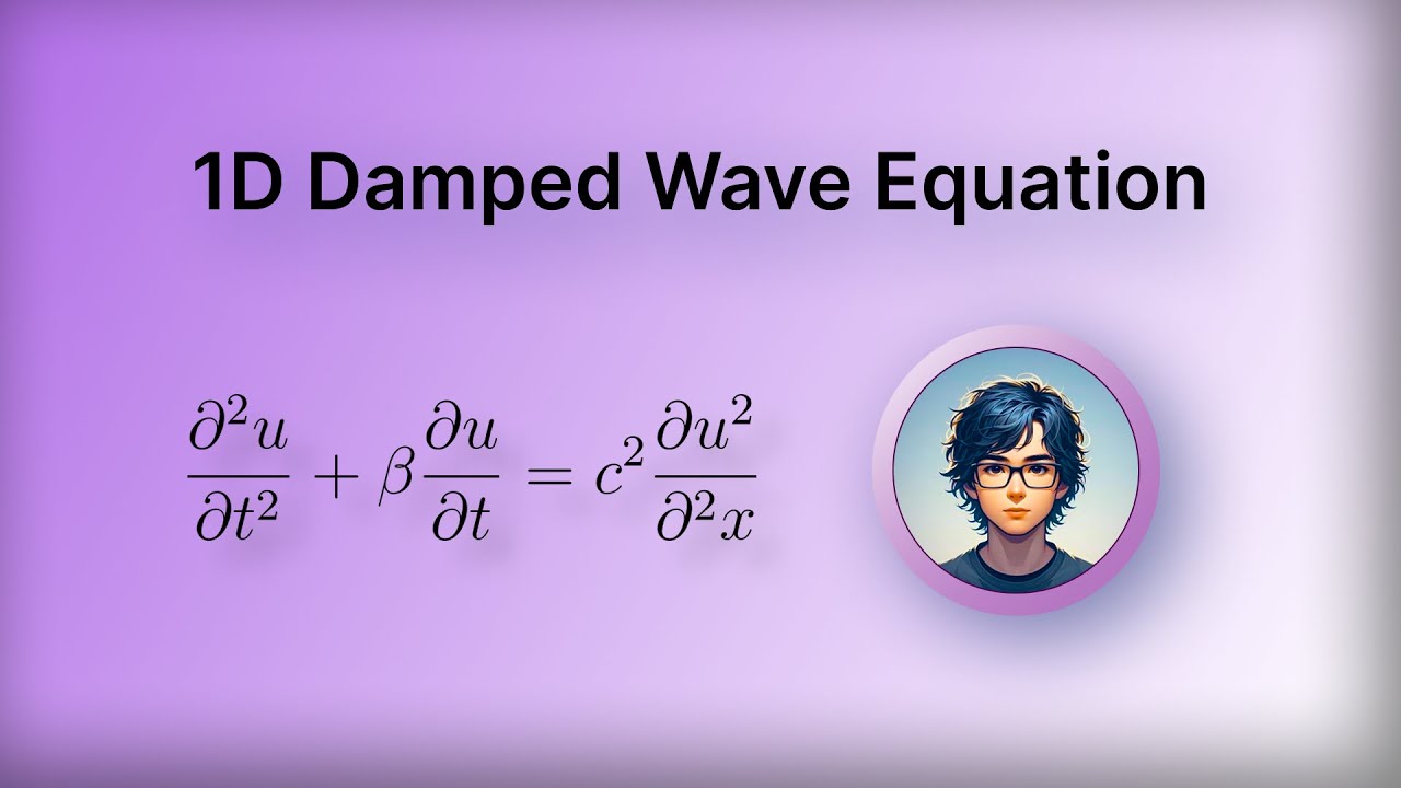 Solving 1-Dimensional Damped Wave PDE using Physics Informed Neural Network - AI Tutorial #5
