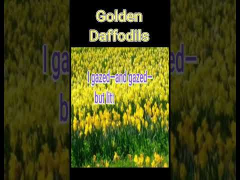 Golden Daffodils by William Wordsworth, Wealth of Nature