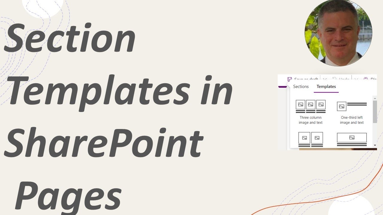 How to use section templates in SharePoint online modern Pages?