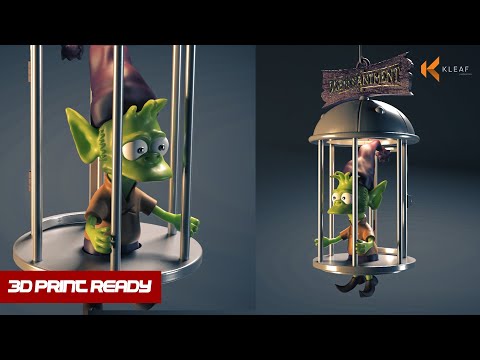 3D file Elfo cage diorama [disenchantment] 🧝 ・3D print design to ...