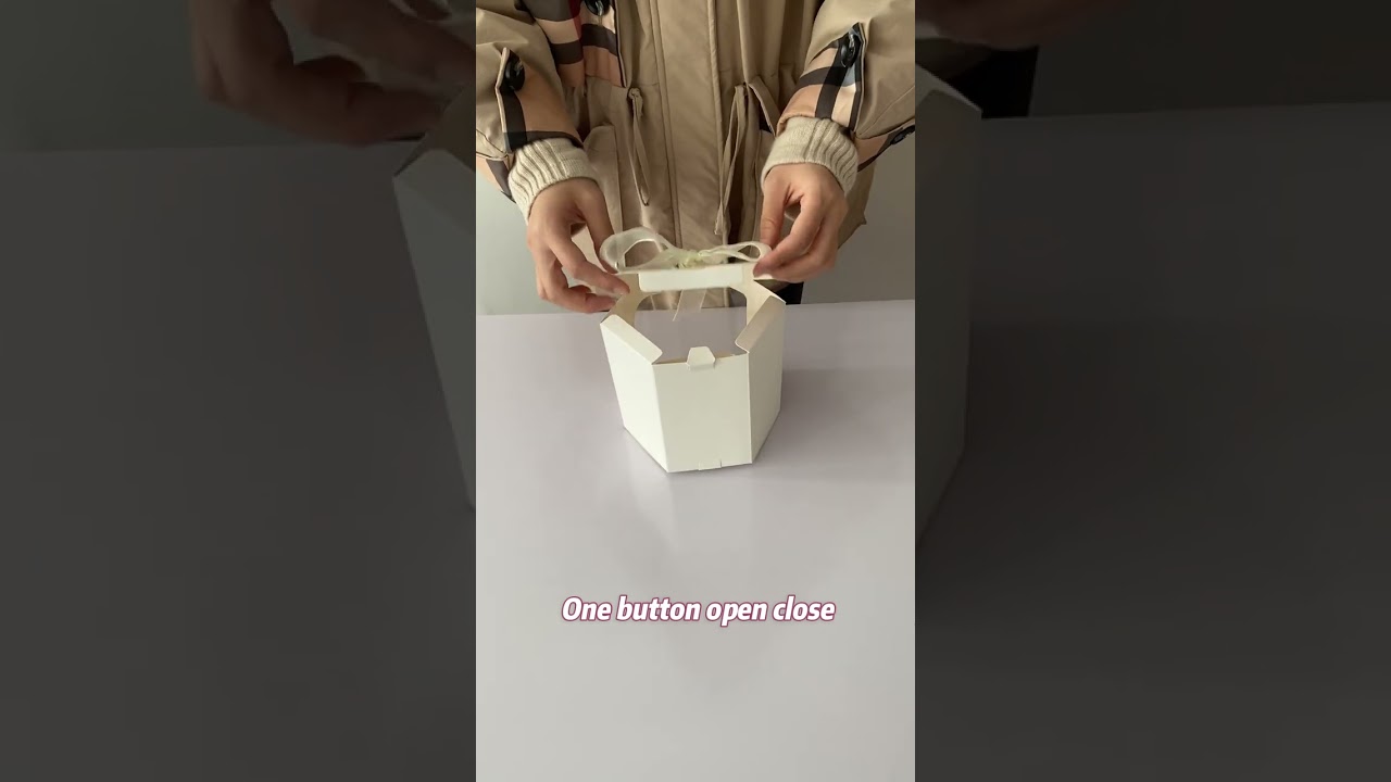 White Window Gift Box | Cake Box | Custom | Hexagonal Box | ZY paper printing