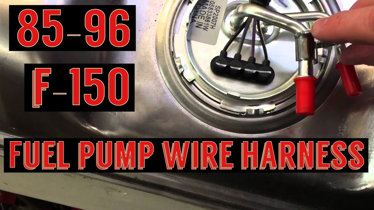 F150 fuel pump wiring harness install / Spectra fuel pump