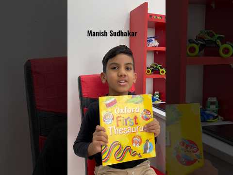 Oxford First thesaurus #bookreview #manishsudhakar #synonyms #dictionary #bookreviewer #english #uae