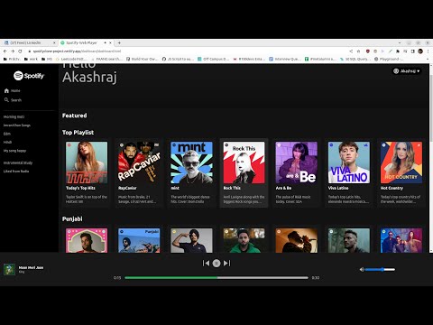 GitHub - akashraj98/spotifyClone: This repo contains code for spotify clone