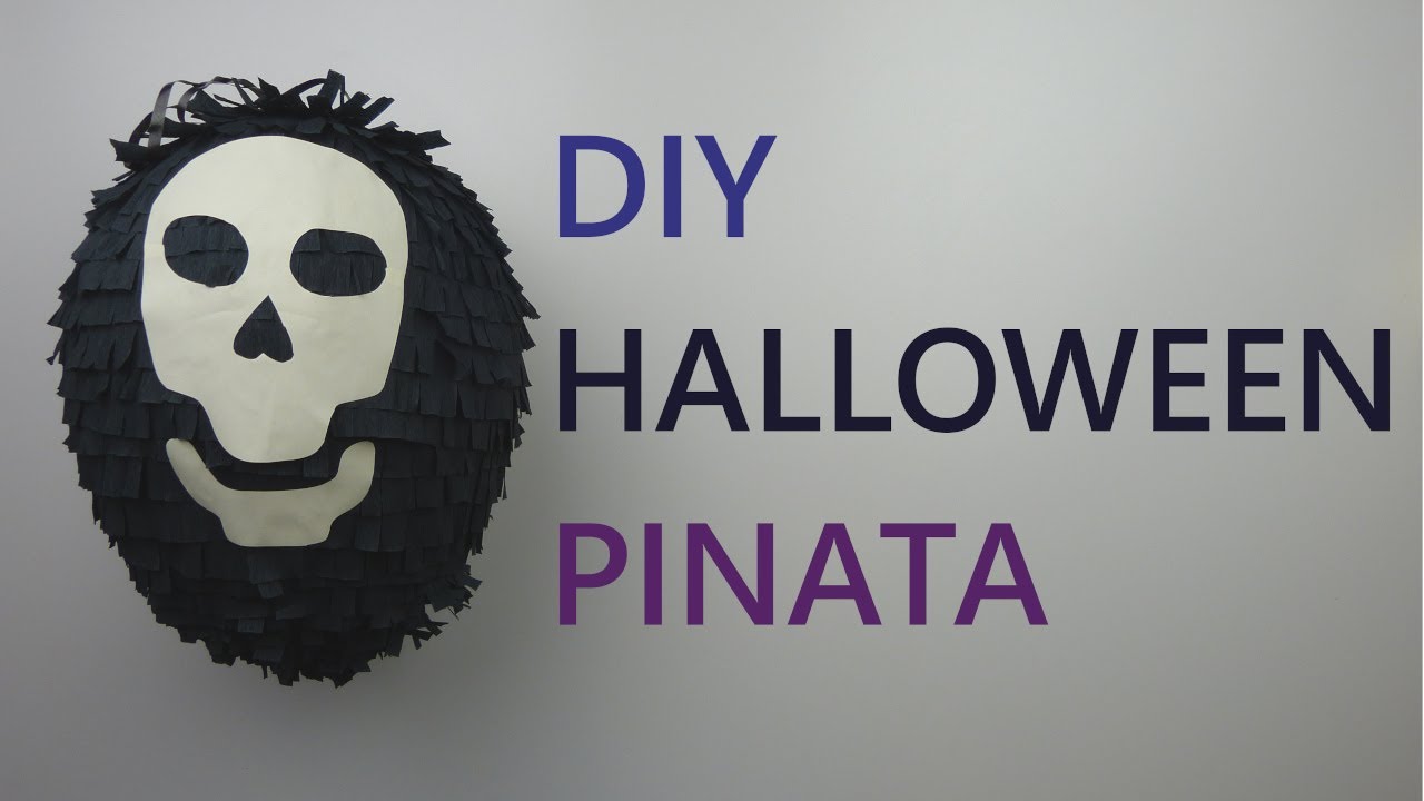 Halloween Skeleton Skull Pinata . DIY Pinata 🎊💀 - DIY World