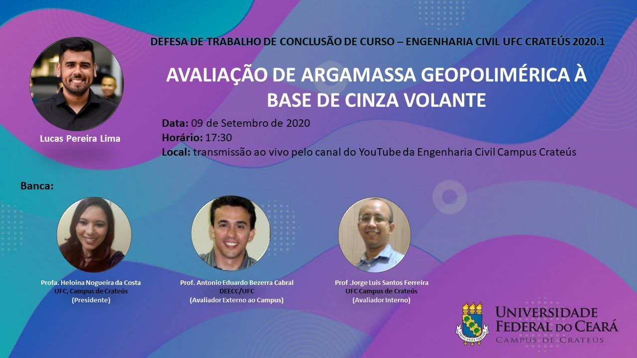 DEFESA DE TCC LUCAS PEREIRA LIMA (ENG. CIVIL 2020.1)