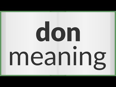 Don | meaning of Don