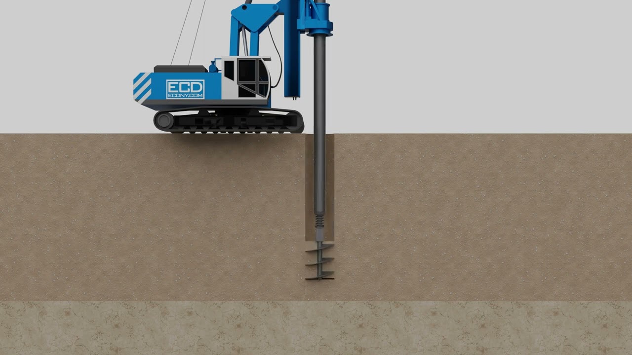 ECD DRILLED SHAFT Animation