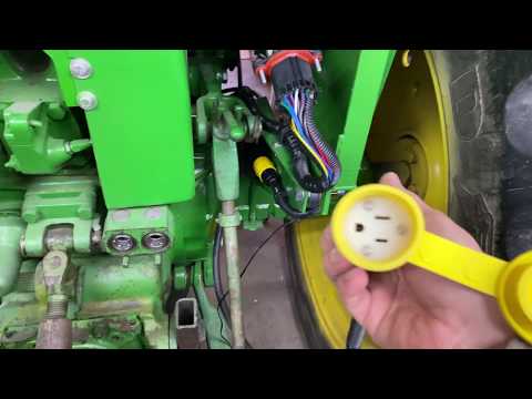 Installing the Fan and Wiring the Plug fo the AC on the John Deere 2510