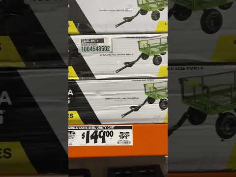 $149 GORILLA CARTS STEEL UTILITY CART #homedepot