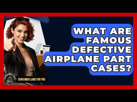 What Are Famous Defective Airplane Part Cases? - Consumer Laws For You