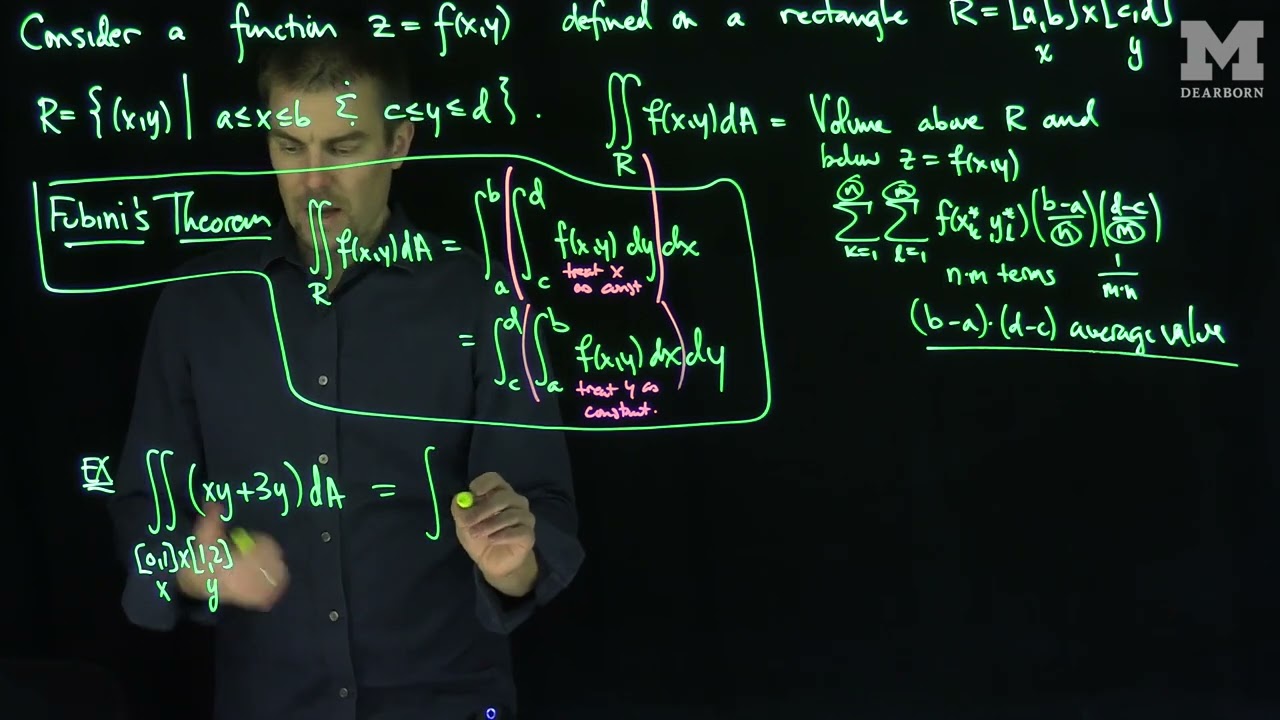 Double Integrals Over Rectangles