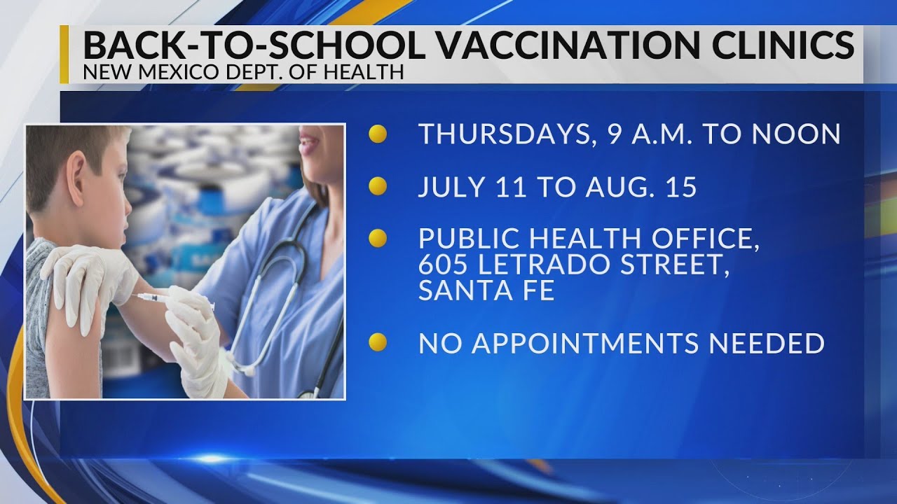 NM Department of Health offering free back-to-school vaccinations