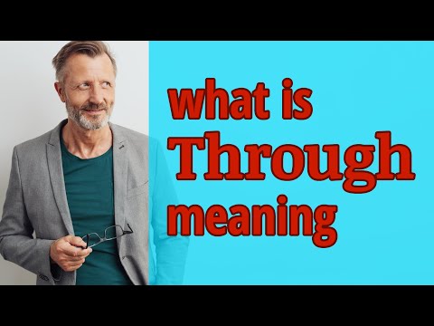 Through | Meaning of through