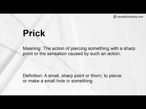 Prick Meaning