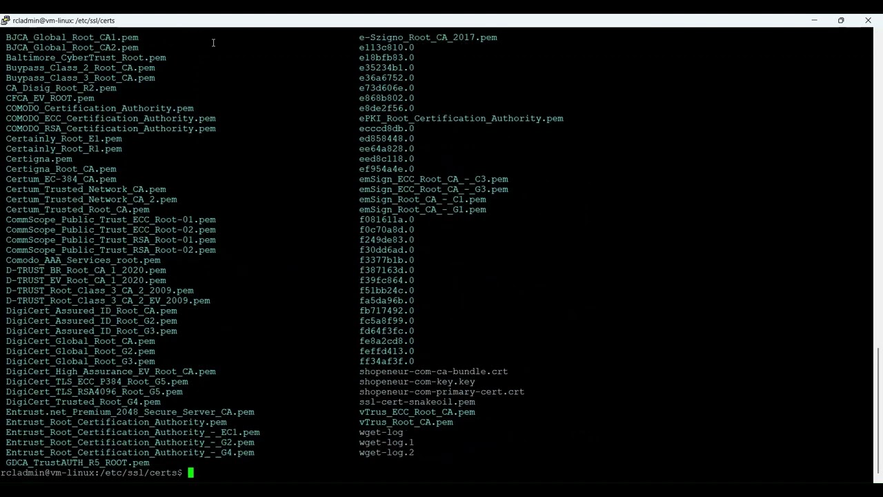 Install SSL/TLS certificate in Apache web server in Linux