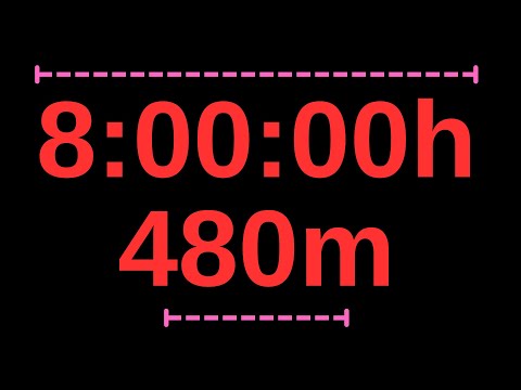 480 Minutes Timer | 8 Hours Timer | 8 Hours And 480 Minutes Countdown