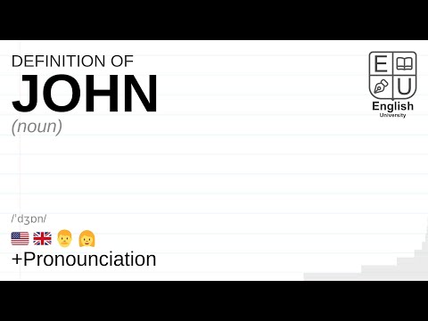 JOHN meaning, definition & pronunciation | What is JOHN? | How to say JOHN