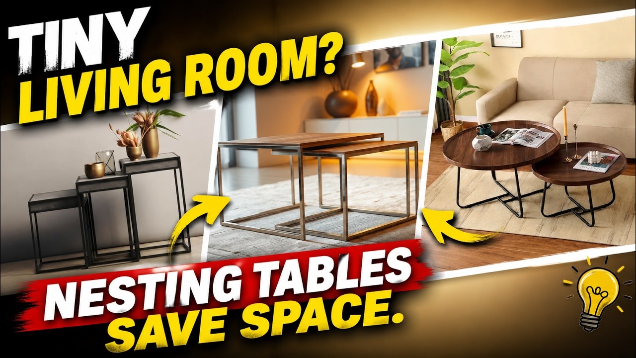 Nesting Tables for Small Living Room: 6 Sets That Save Floor Space