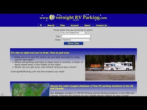 How to Find Free Overnight RV Parking