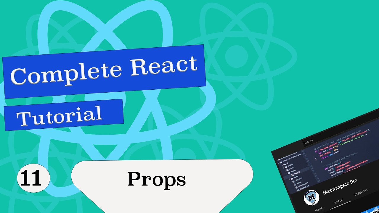 Complete  React Tutorial #11    Props and Reusable Components
