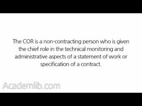 What is the COR?