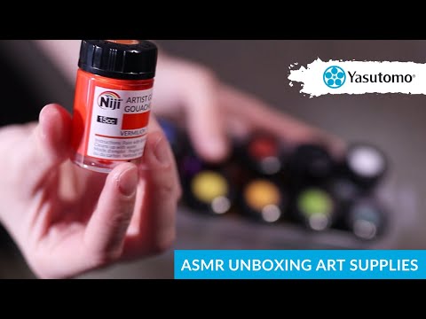 ASMR Unboxing Yasutomo Art Supplies