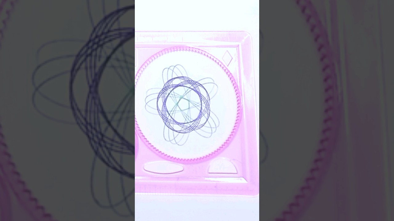 Amazing Spirograph design and Flower making#spirograph #art #flowerart #drawing