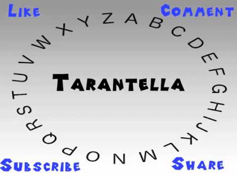 How to Say or Pronounce Tarantella