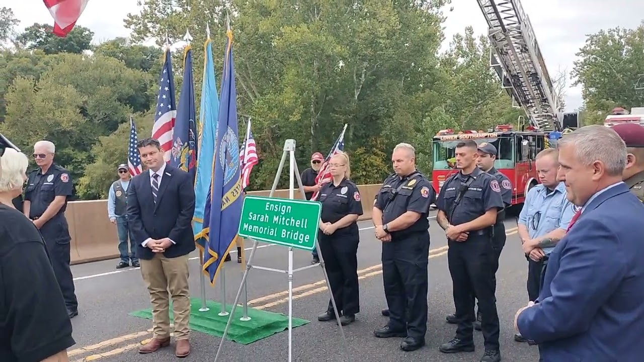 Bridge Dedication To Navy Ensign Sarah Mitchell – Delaware Valley News