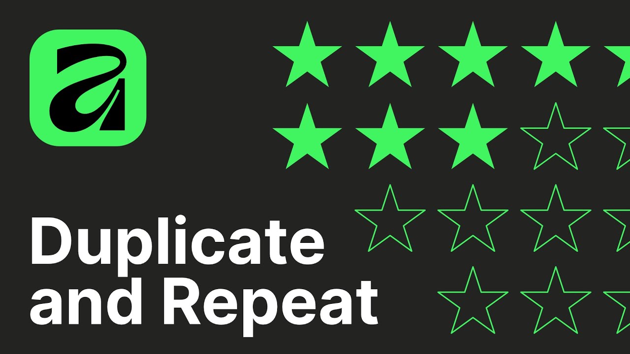 How to Duplicate and Repeat Objects in Affinity 3