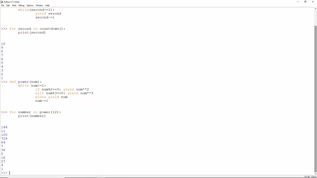 Python Generators Practical