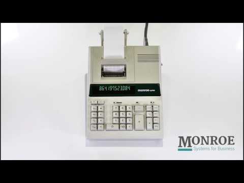 Monroe 122PDll business medium-duty calculator overview