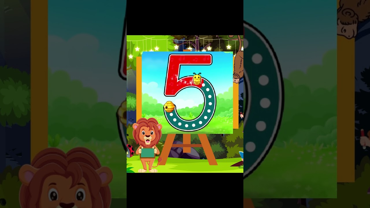 How to Write Number5| Numbers and Counting Collection| Handwriting Practice for Kids| #shorts #123