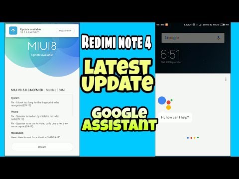 Redimi note 4 Latest update . Google assistant.