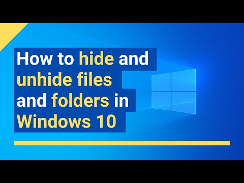 How to hide files and folders in Windows 10 using CMD (command prompt)