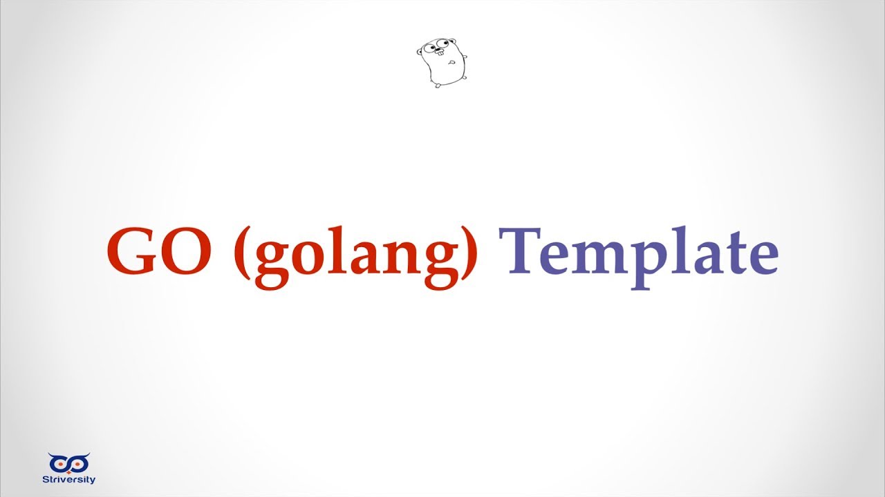 ep11.1 - Simple Example of using Go Template