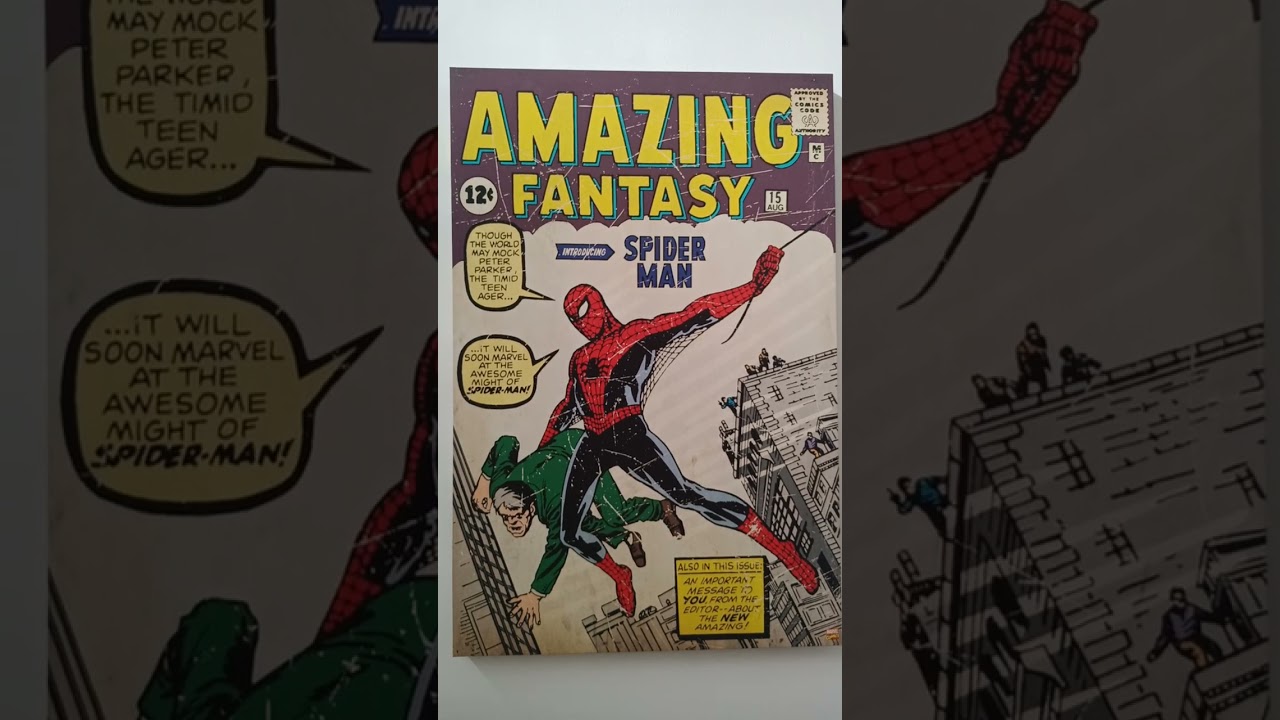 Spiderman Canvas Wall Art#shorts#spiderman#marvelcomics