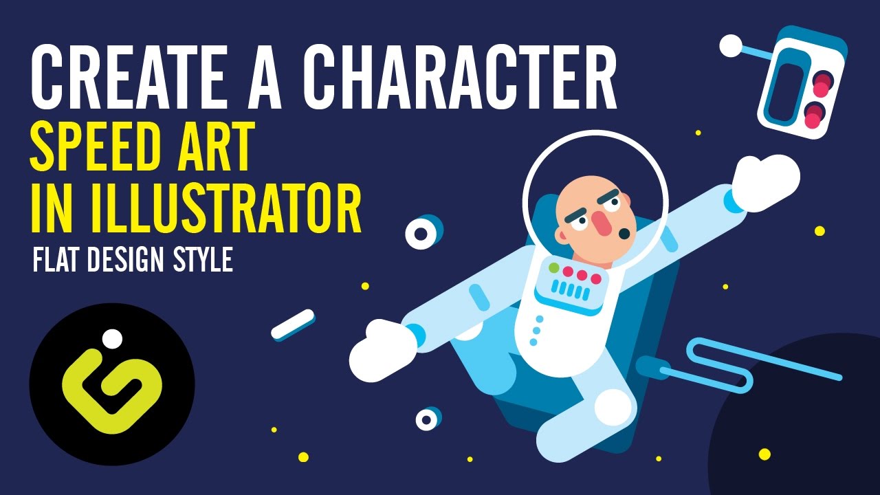How To Create A Character, Speed Art Drawing, Illustrator Tutorial