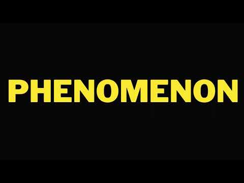 How To Pronounce Phenomenon