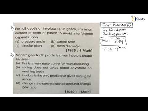 Mastering the Numerical 14: theory questions - Spur Gear Design - GATE ...