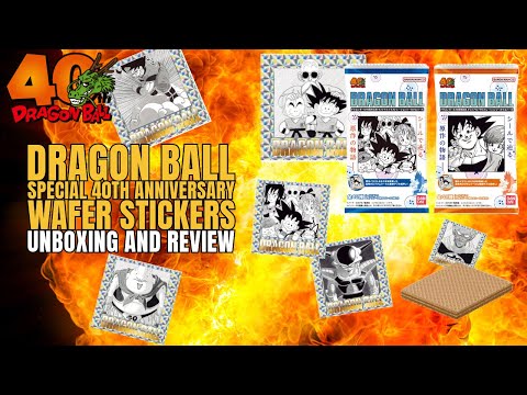 Dragon Ball Special 40th Anniversary Wafer Stickers with Original Toriyama Manga Art!