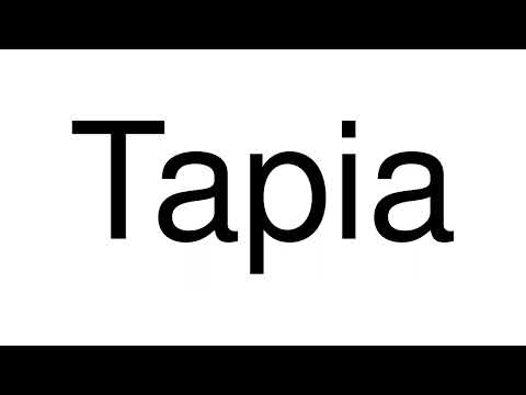 How to Pronounce correctly Tapia (Movie)