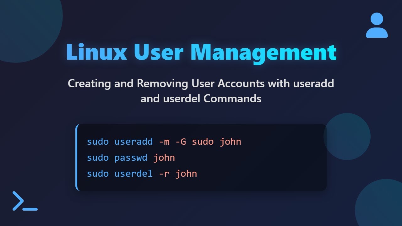 Linux User Management: useradd & userdel Commands Tutorial for Beginners