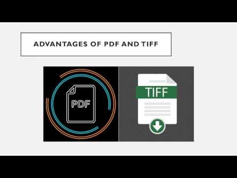 Which file format is better PDF or TIFF