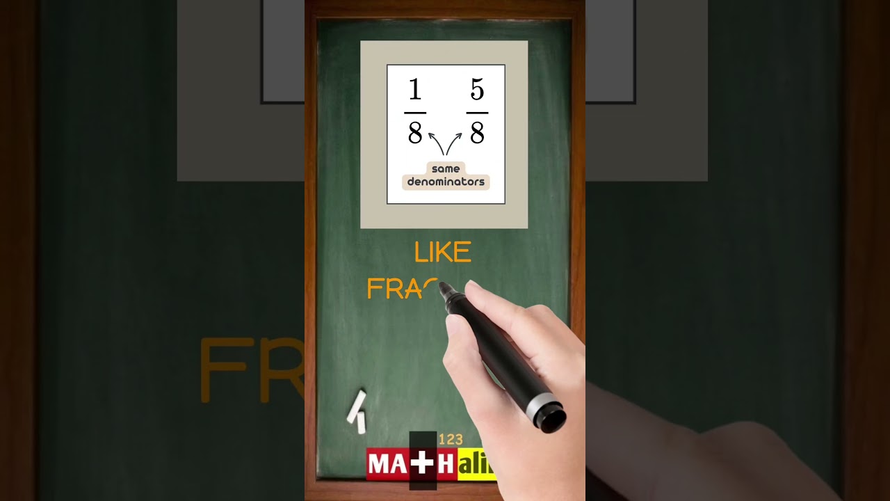 What is a Like Fraction in Math? | Math Dictionary | MATHalino123