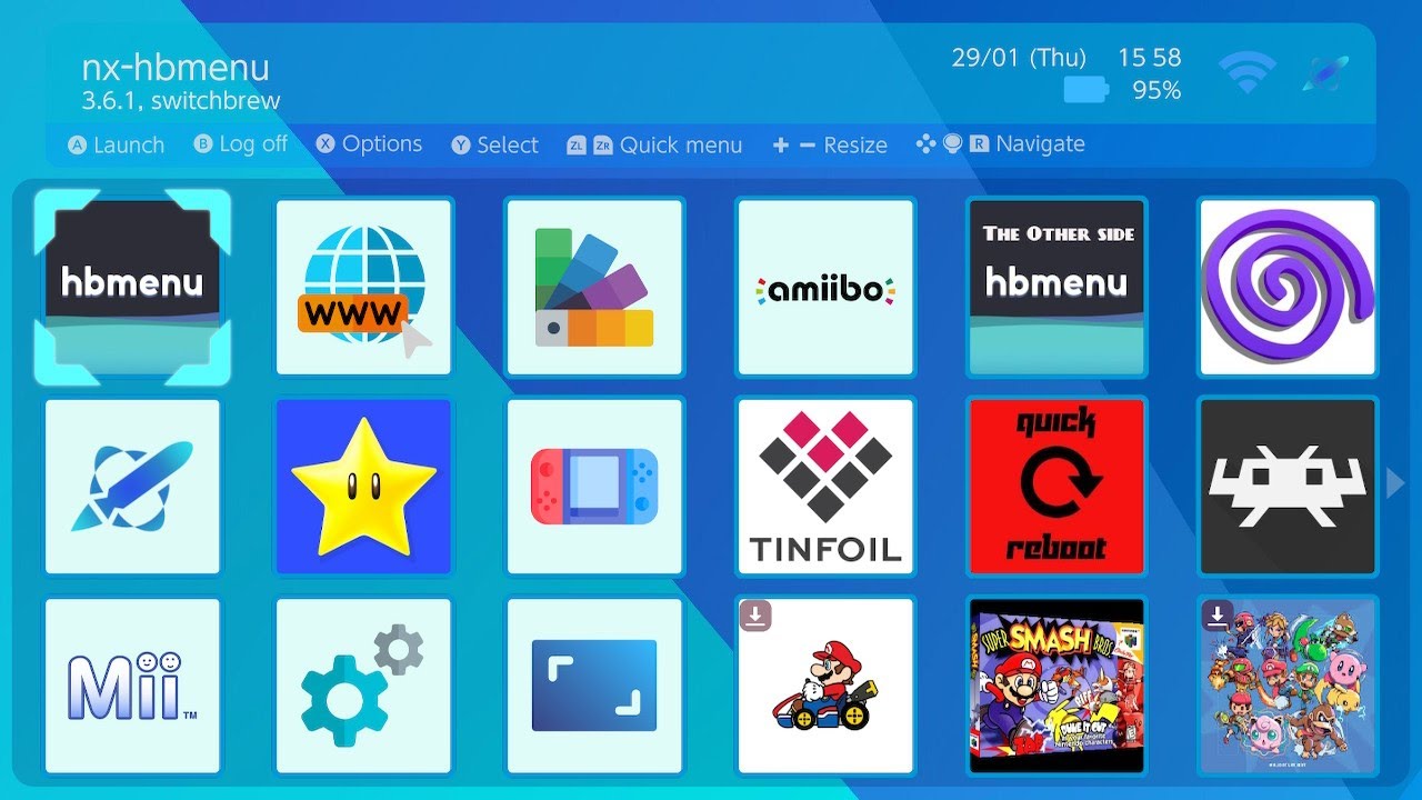 Ulaunch modded default layout supports firmware 21.2.0 works with sys-icon(sys-tweak)