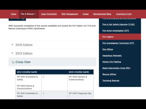 OSFM Certification Changes