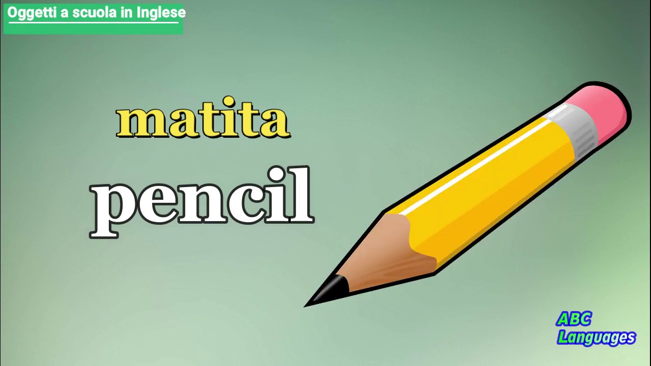 VOCABOLI per la SCUOLA in INGLESE - oggetti scolastici in Inglese importanti da conoscere